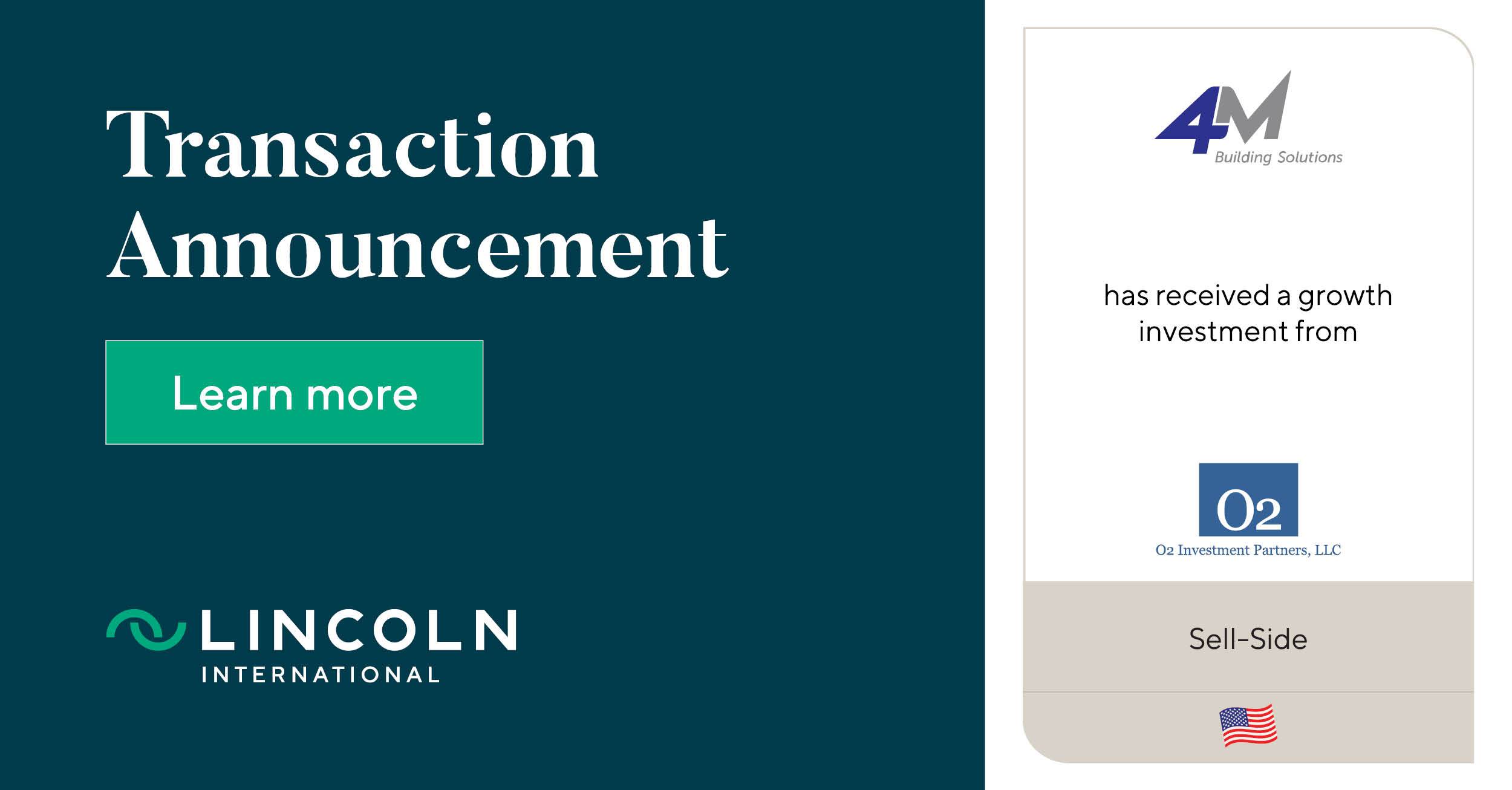 4M Building Solutions has received a growth investment from O2 Investment Partners - Lincoln ...