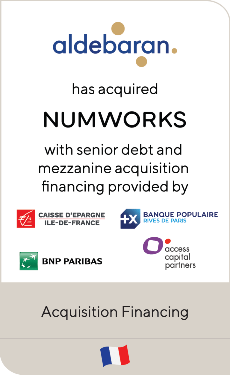 Aldebaran Capital Partners has acquired Numworks, with senior debt and ...