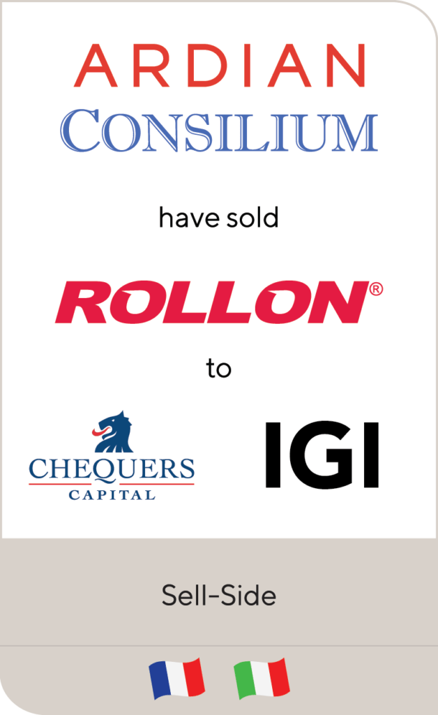 Ardian and Consilium have sold Rollon to Chequers Capital and IGI - Lincoln International LLC