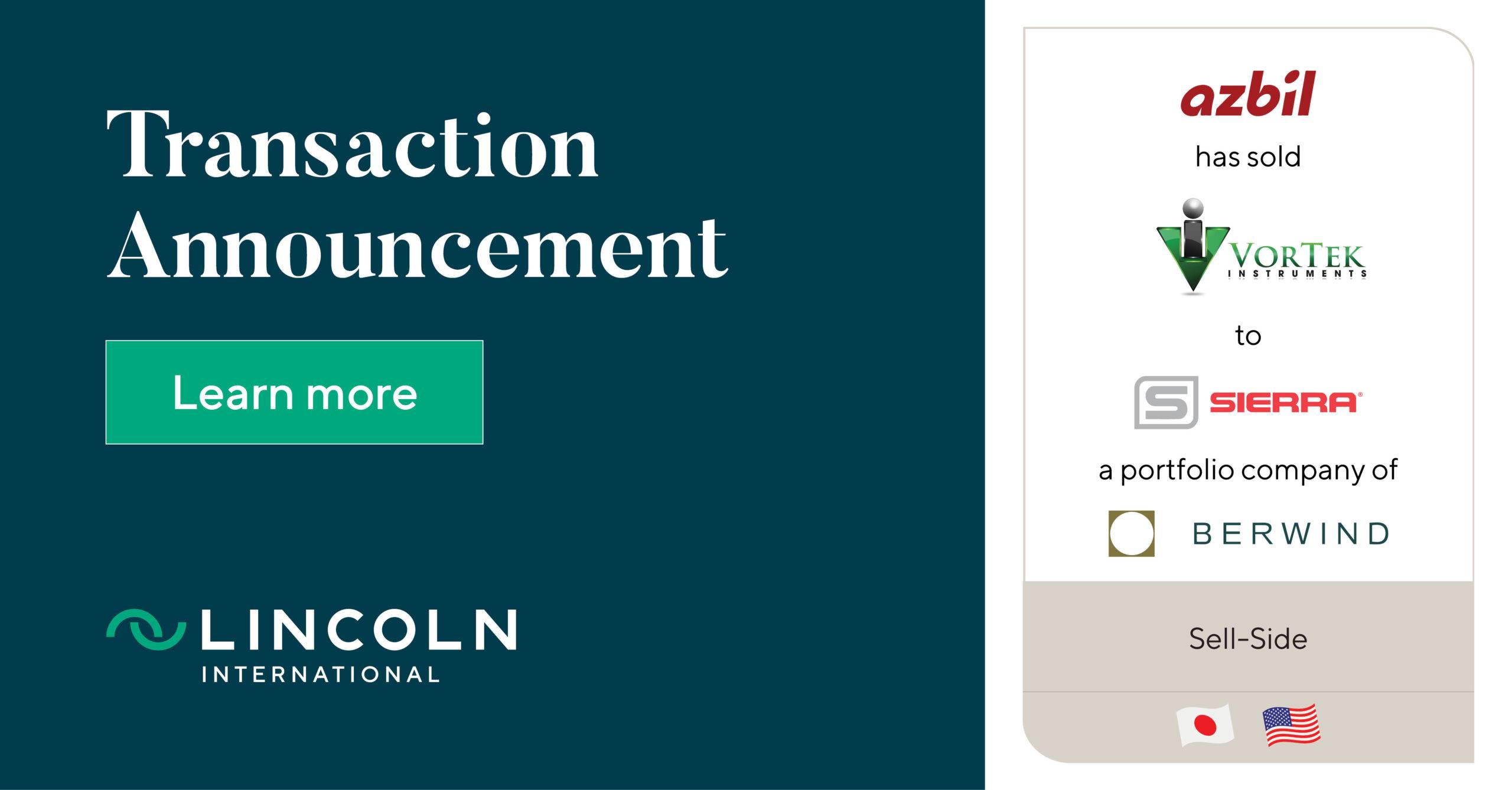 Azbil Corporation has sold Azbil VorTek to Sierra Instruments, a ...