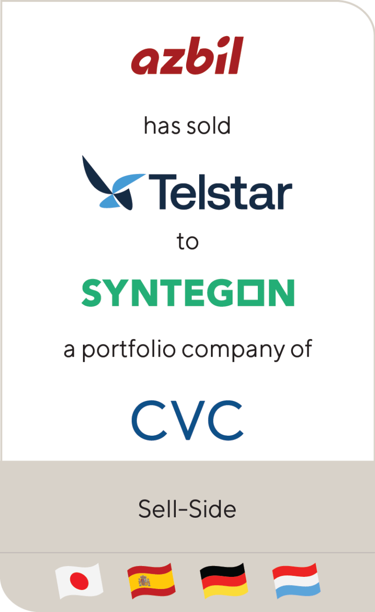 Azbil Corporation has sold Telstar to Syntegon Technology Group, a ...