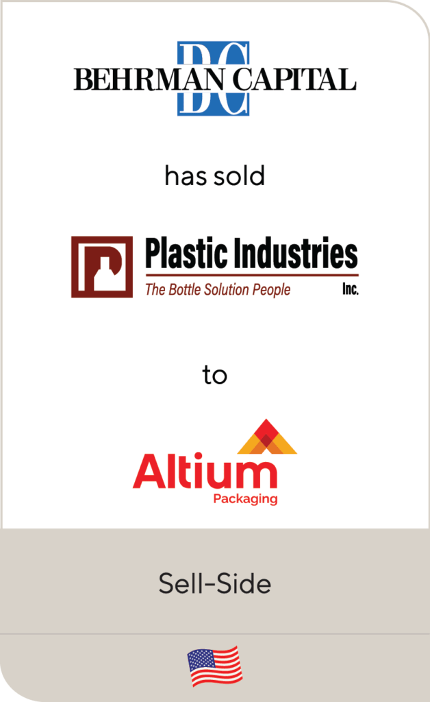Behrman Capital has sold Plastic Industries to Altium - Lincoln ...