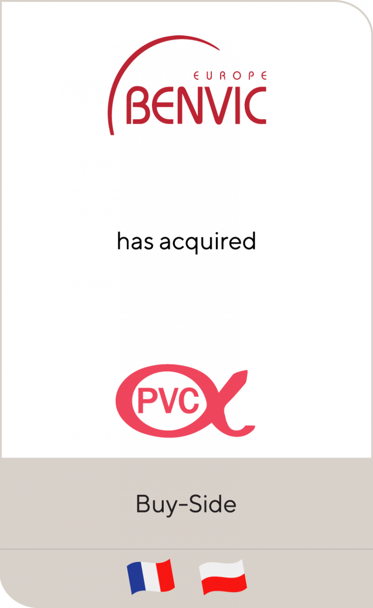 Benvic Europe has acquired Alpha PVC - Lincoln International LLC