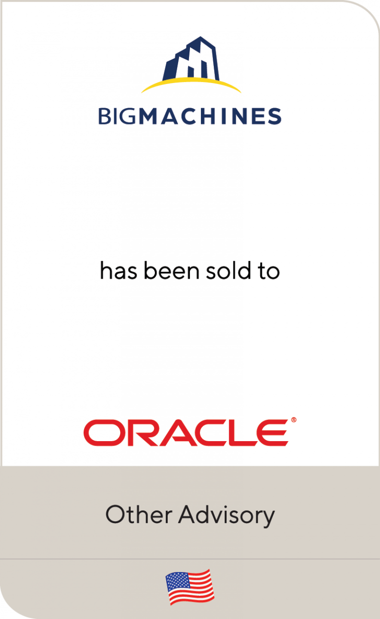BigMachines has been sold to Oracle - Lincoln International LLC