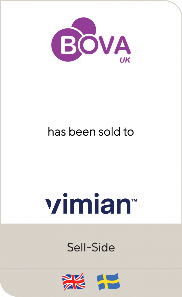 Bova UK has been sold to Vimian Group - Lincoln International LLC