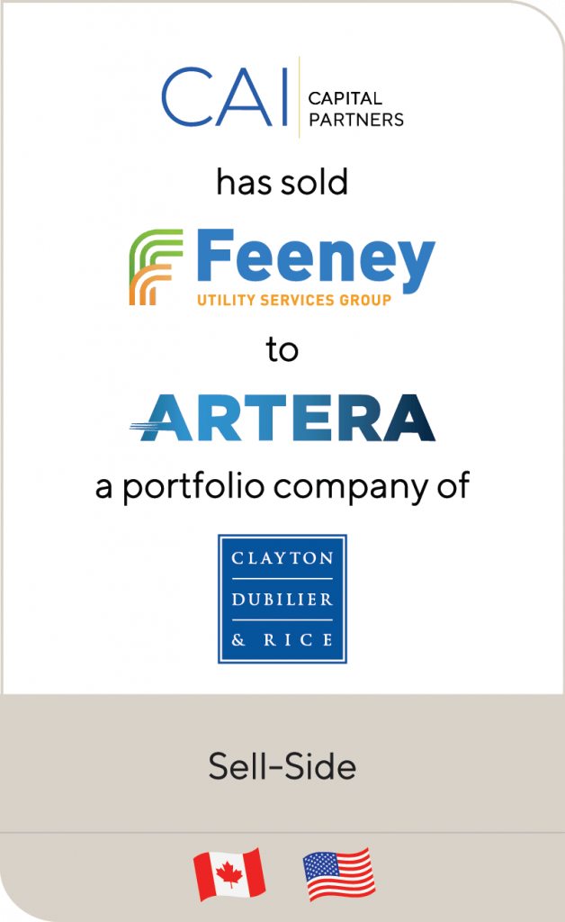 CAI Capital Partners has sold Feeney Utility Services Group to Artera ...