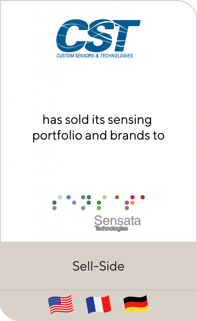 Custom Sensors & Technologies has sold its sensing portfolio and brands ...