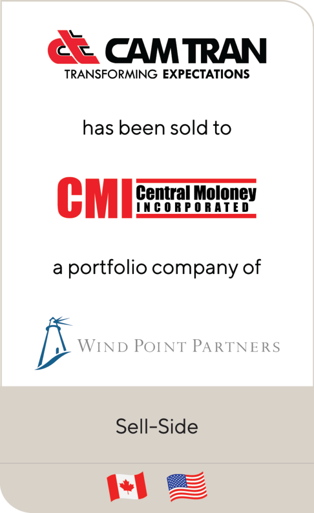 Cam Tran has been sold to Central Moloney Incorporated, a portfolio ...