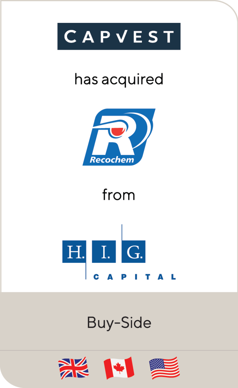 CapVest has acquired Recochem from H.I.G. Capital - Lincoln ...