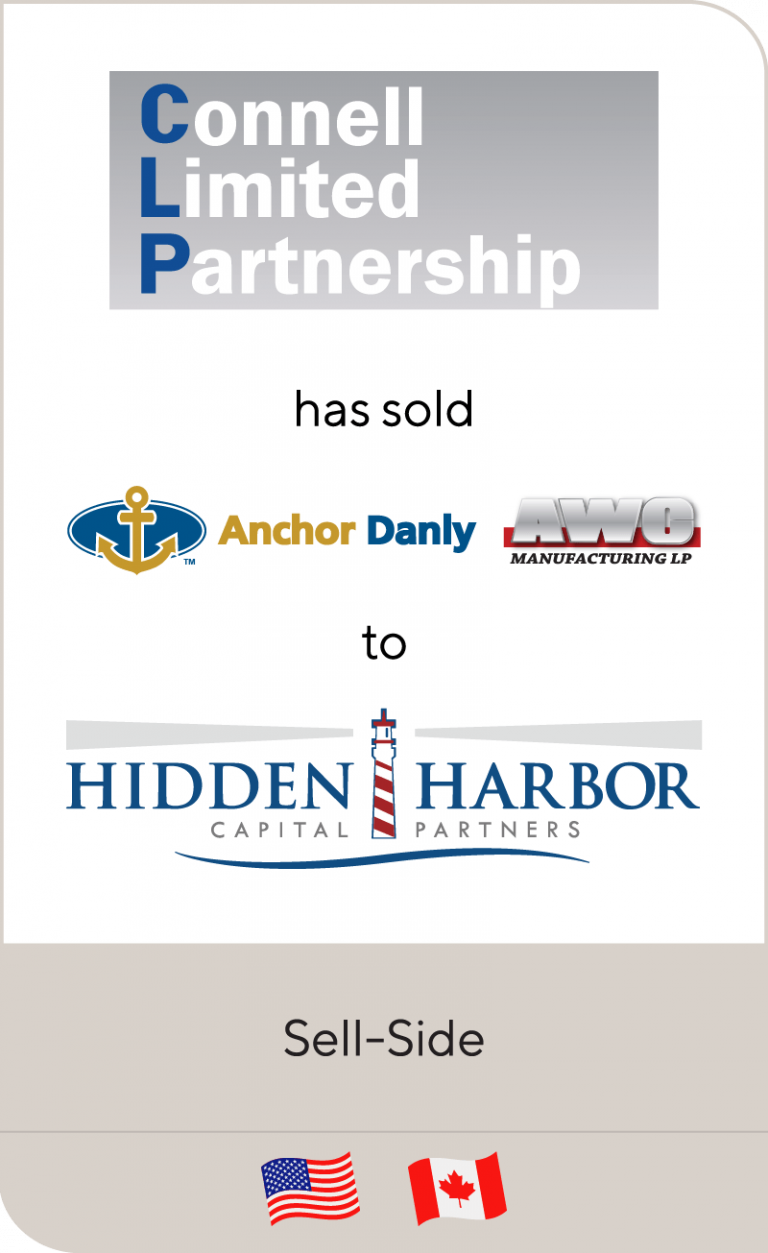 Connell has sold Anchor Danly to Hidden Harbor - Lincoln International LLC
