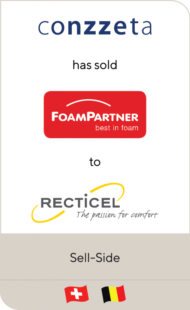 Swiss-listed Conzzeta Group has sold FoamPartner to Recticel - Lincoln ...