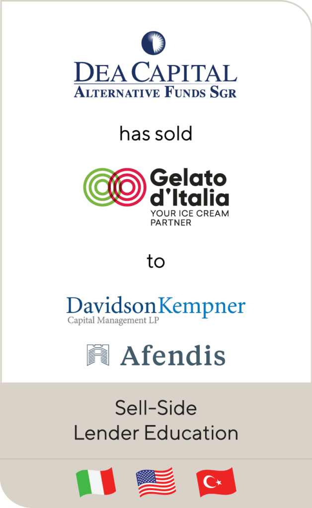 Dea Capital Alternative Funds has sold Gelato d'Italia to Davidson ...