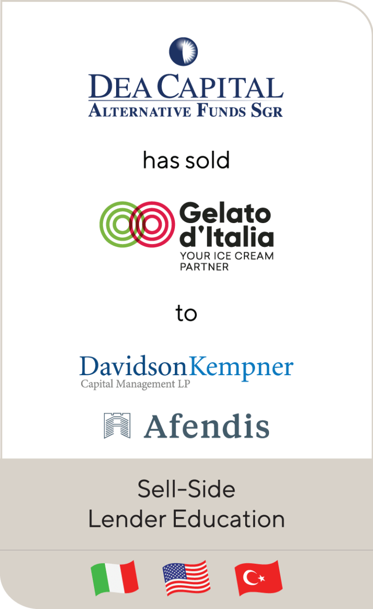 Dea Capital Alternative Funds has sold Gelato d'Italia to Davidson ...