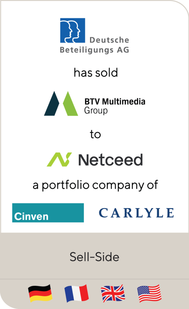 Deutsche Beteiligungs AG has sold BTV Multimedia Group to Netceed, a ...