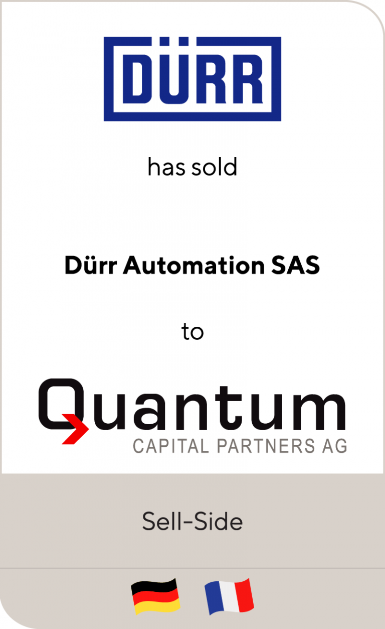 Durr Groupe has sold Durr Automation - Lincoln International LLC Durr Groupe has sold Durr Automation - Lincoln International LLC