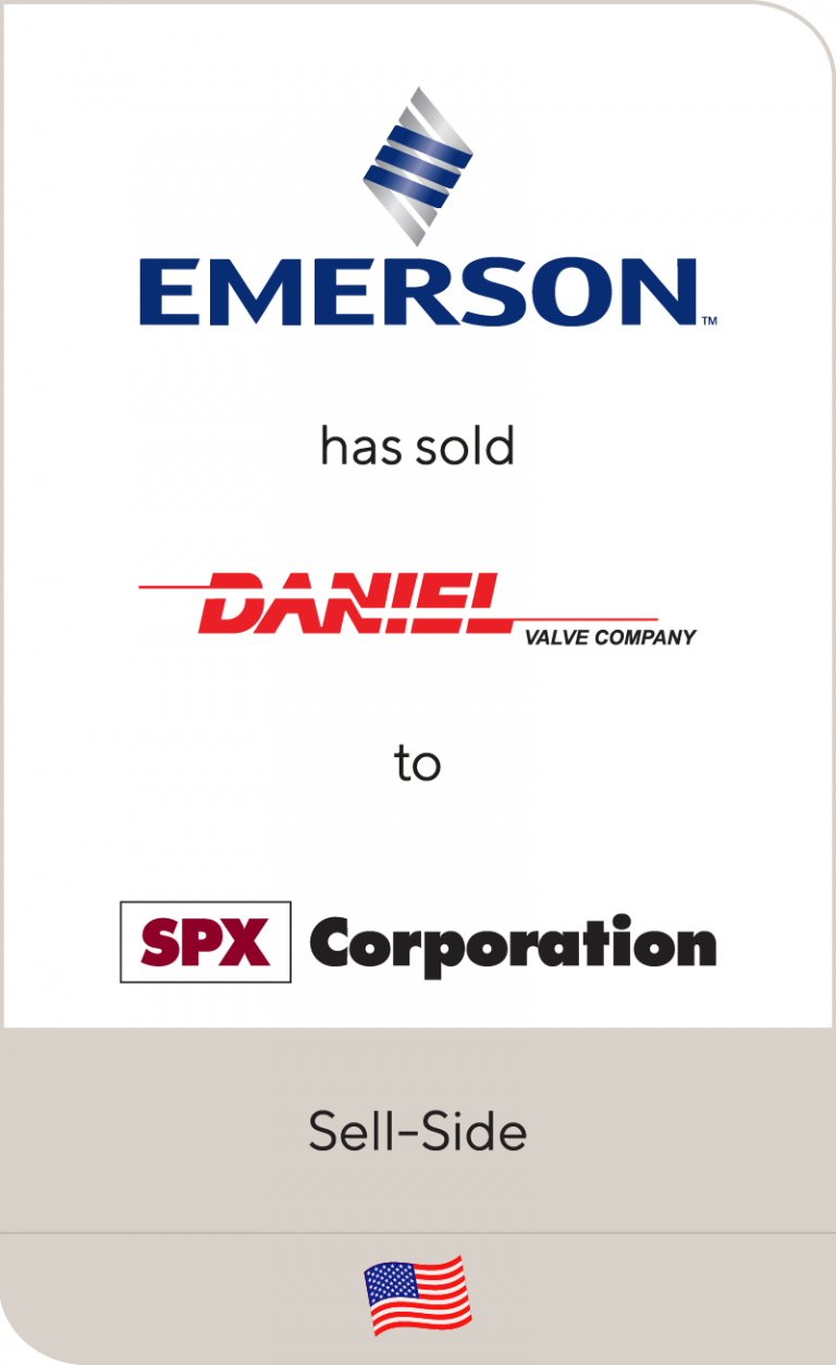 Emerson has sold Daniel Valve Company to SPX Corporation - Lincoln ...