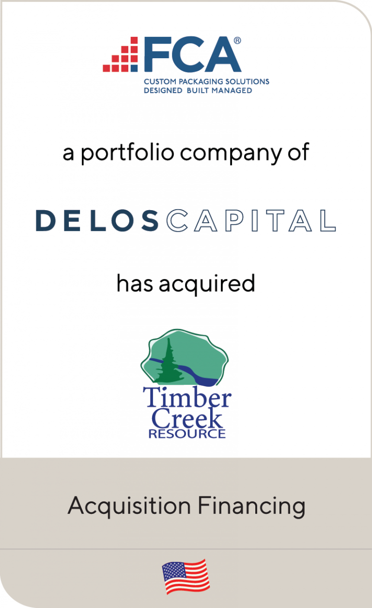 FCA, a portfolio company of Delos Capital, has acquired Timber Creek ...