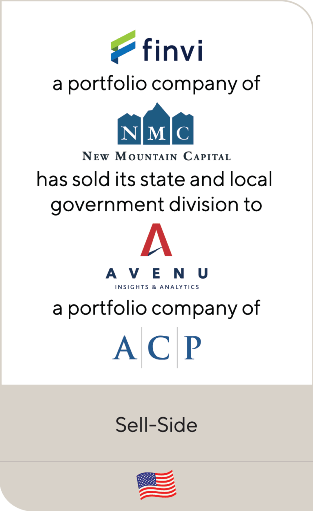 Finvi, a portfolio company of New Mountain Capital, has sold its state ...