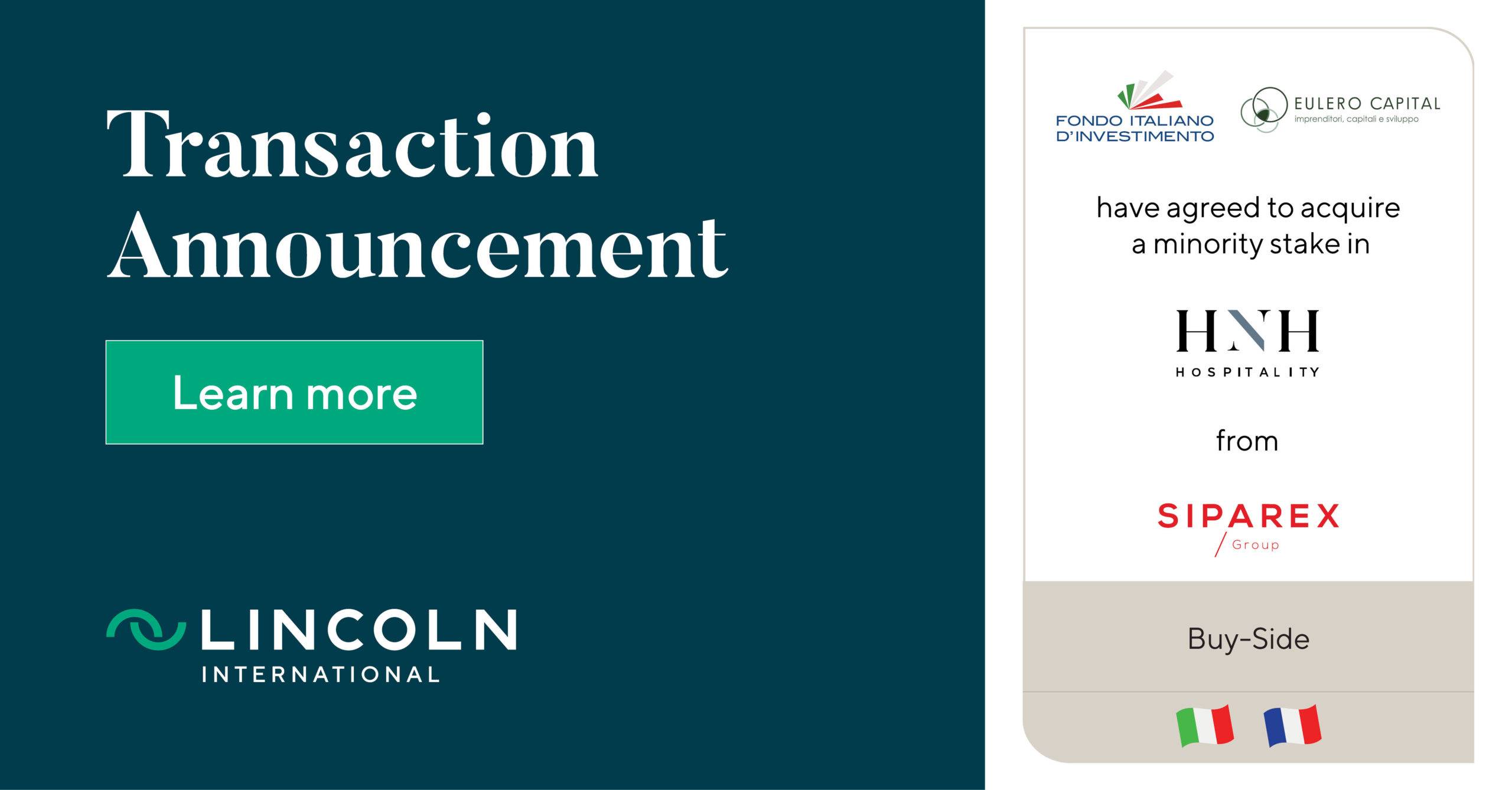 Fondo Italiano d'Investimento and Eulero Capital have acquired a ...