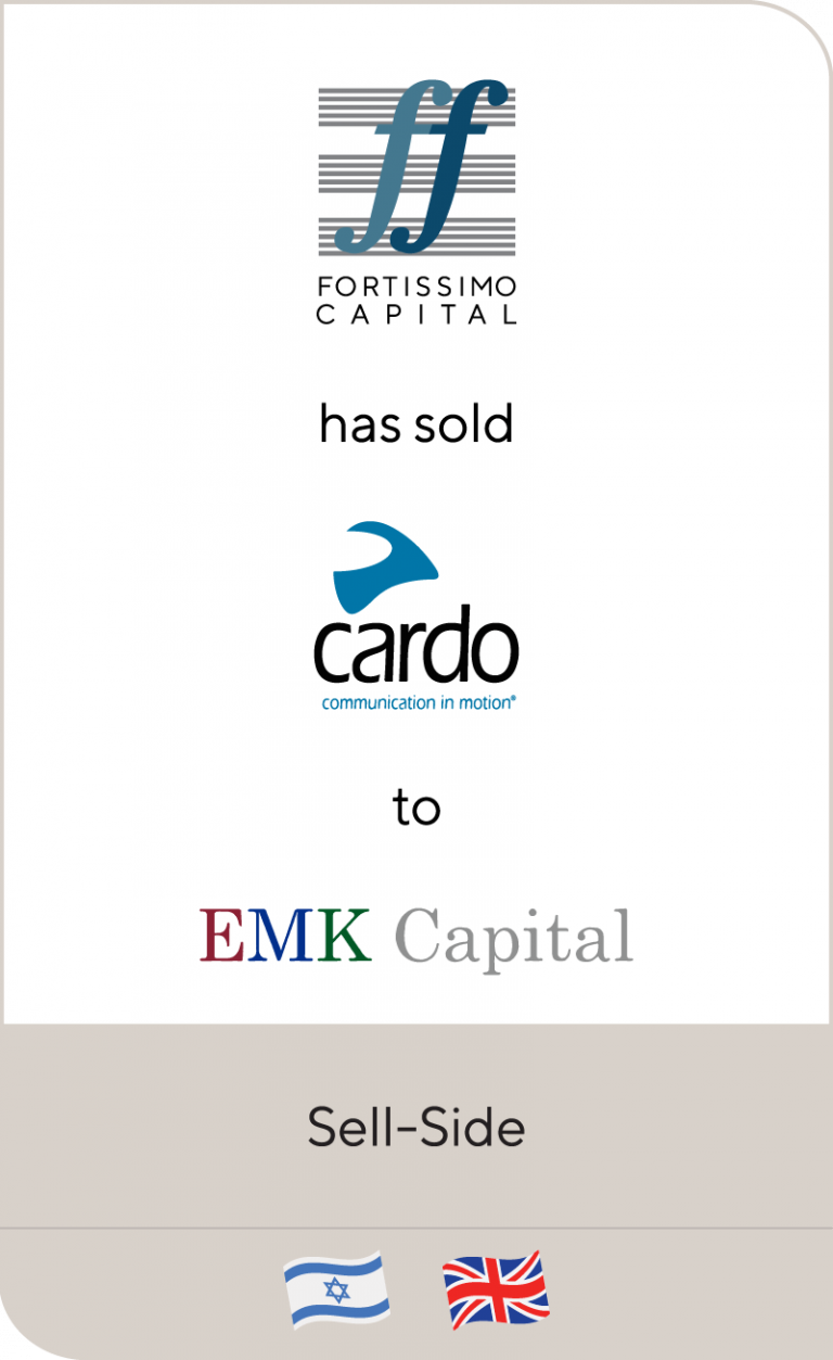 Cardo Systems, a portfolio company of Fortissimo Capital, has been sold ...
