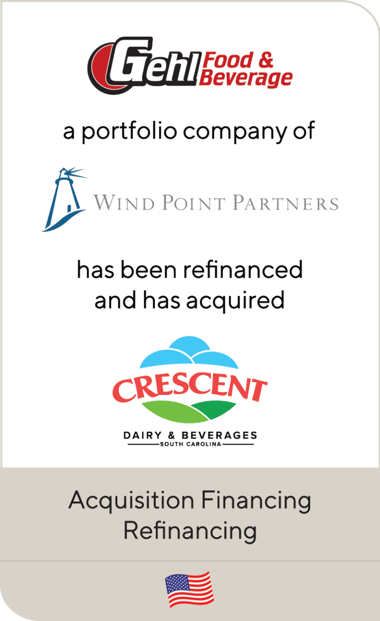 Gehl Food & Beverage, a portfolio company of Wind Point Partners, has ...
