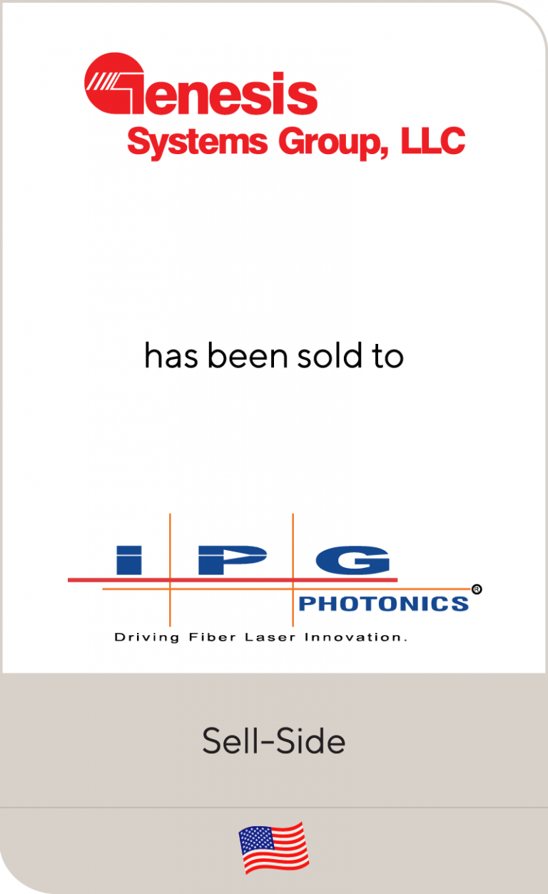Genesis Systems Group has been sold to IPG Photonics - Lincoln ...