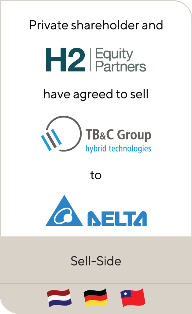 H2 Equity Partners has agreed to sell TB&C to Delta Electronics - Lincoln International LLC