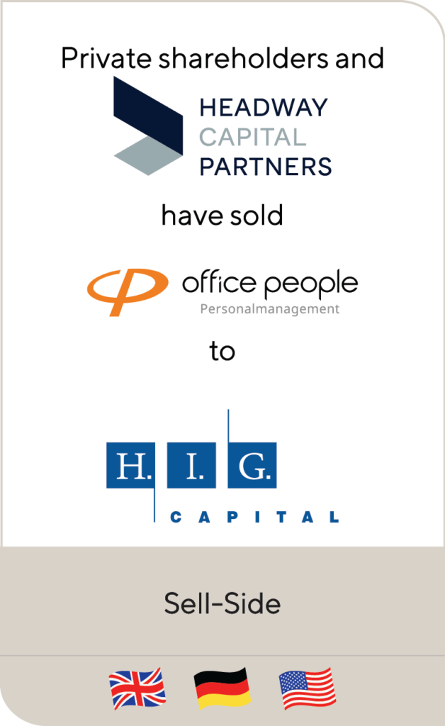 Private shareholders and Headway Capital Partners have sold Office People Personalmanagement ...