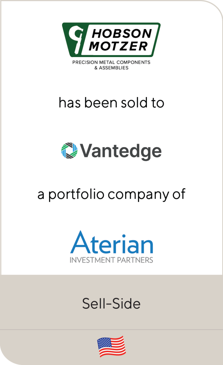 Hobson & Motzer has been sold to Vantedge, a portfolio company of ...