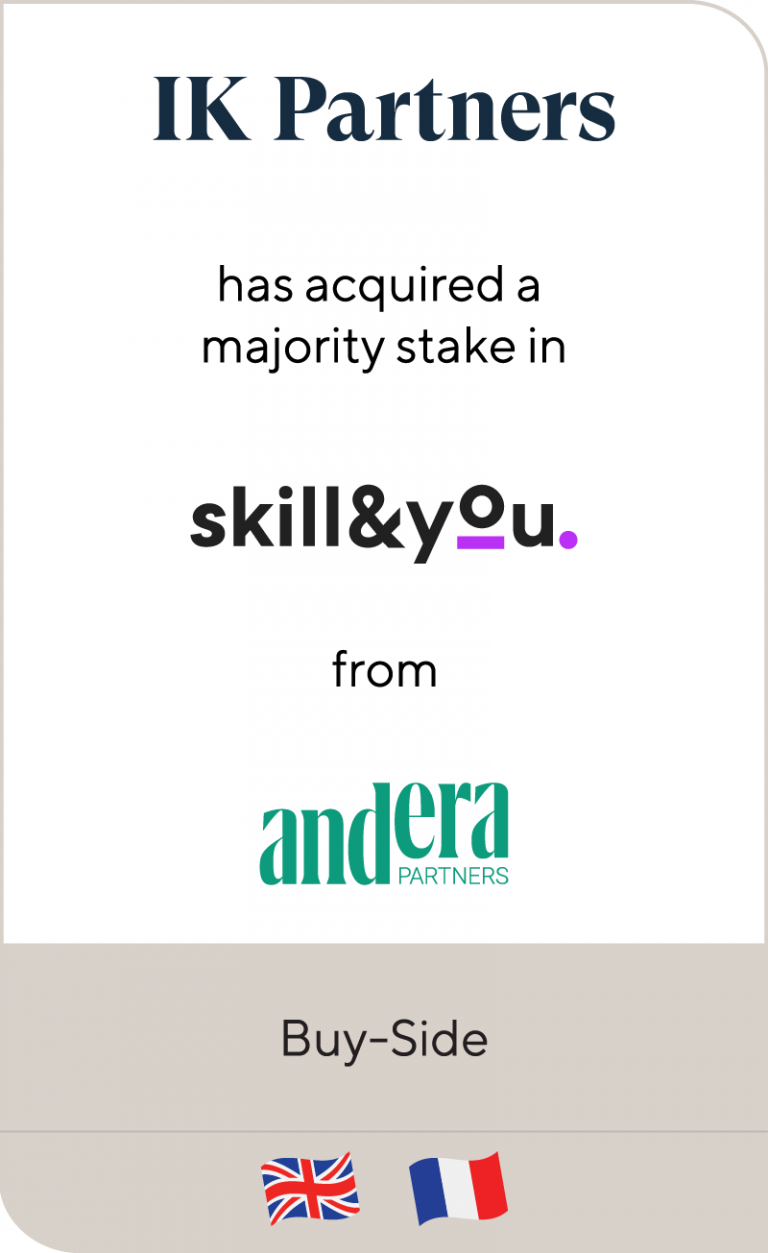IK Investment Partners has acquired a majority stake in Skill & You ...