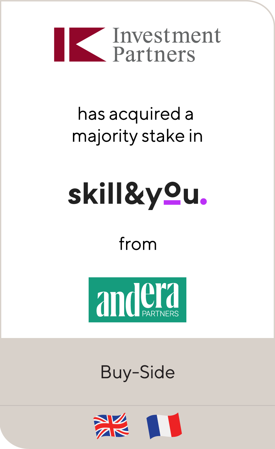 IK Investment Partners has acquired a majority stake in Skill & You ...