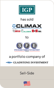Industrial Growth Partners has sold CLIMAX to Specialized Fabrication ...