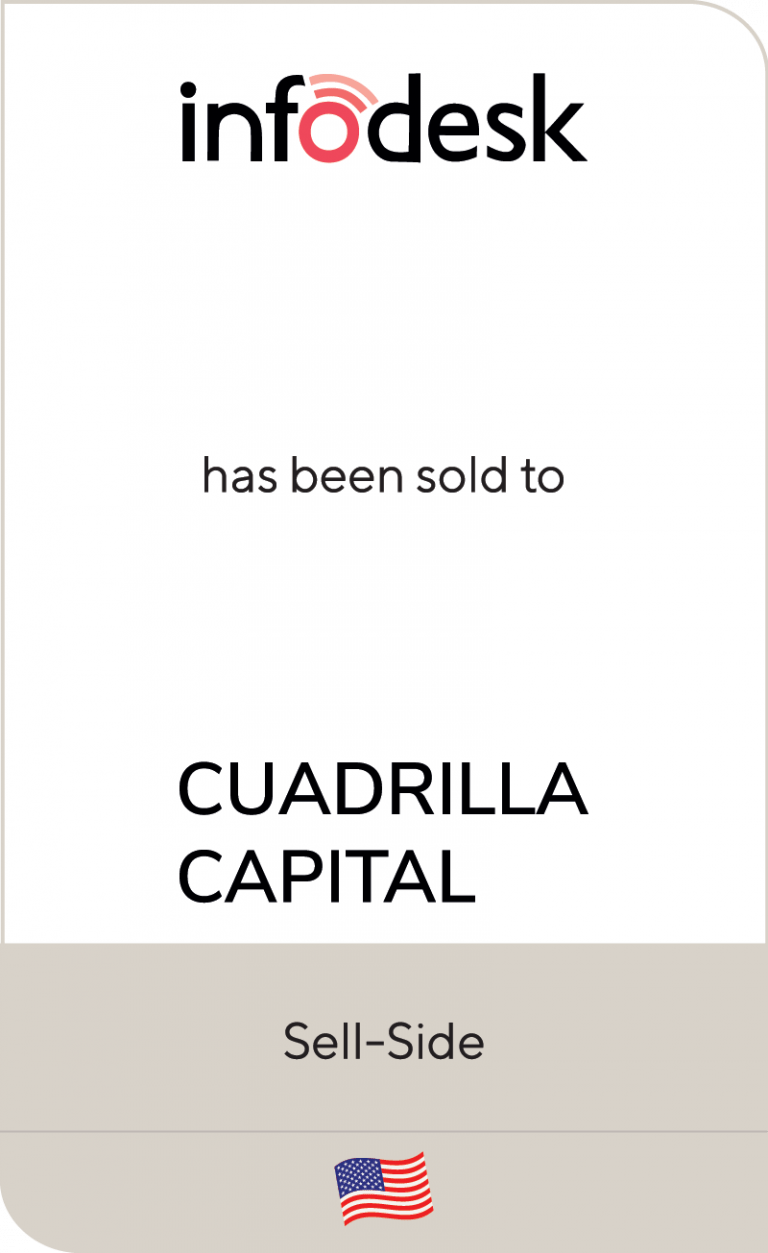 InfoDesk has been sold to Cuadrilla Capital - Lincoln International LLC