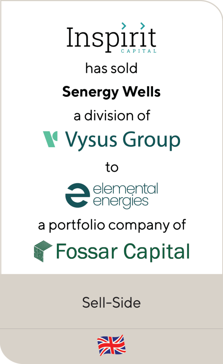 Inspirit Capital has sold Senergy Wells, a division of Vysus Group, to ...