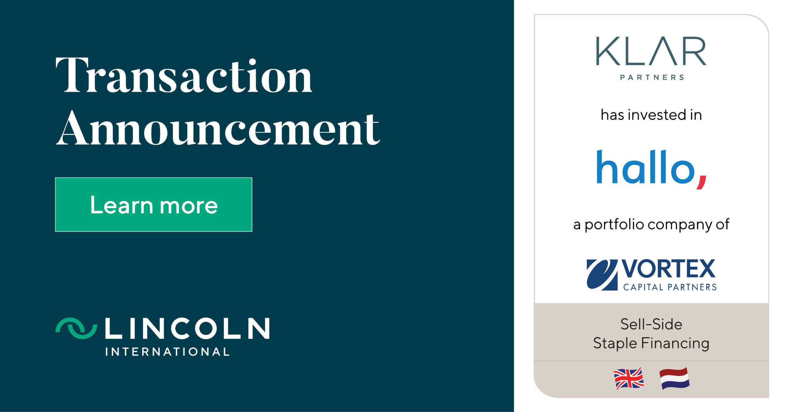 KLAR Partners has invested in hallo, a portfolio company of Vortex ...