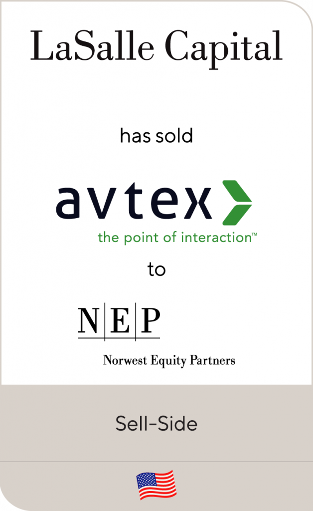 LaSalle Capital has sold Avtex Solutions to Norwest Equity Partners ...