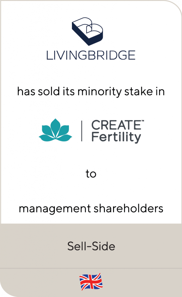 Livingbridge has sold a minority stake in CREATE Fertility - Lincoln ...