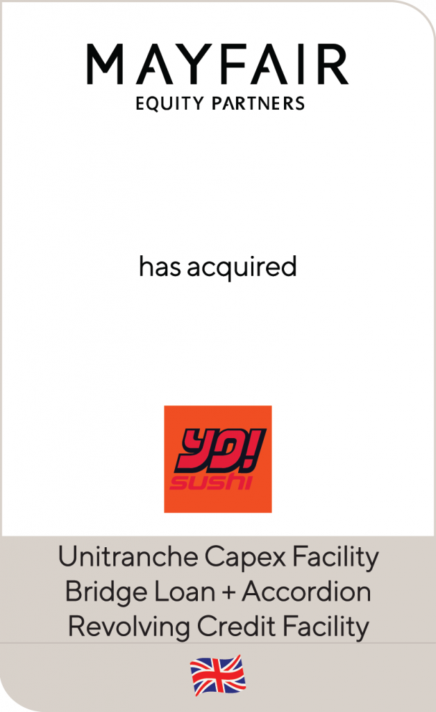 Mayfair Equity Partners has acquired Yo! Sushi - Lincoln International LLC