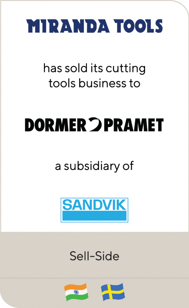 Miranda Tools has agreed to sell its high-speed steel cutting tools ...