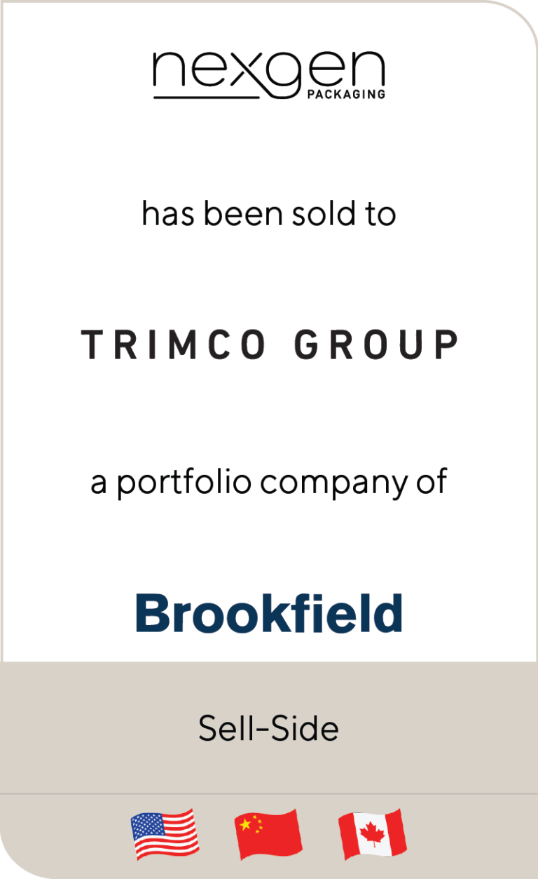 Nexgen Packaging has been sold to Trimco Group, a portfolio company of ...