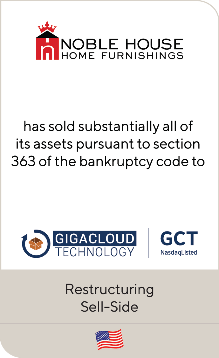 Noble House Home Furnishings has sold substantially all of its assests ...