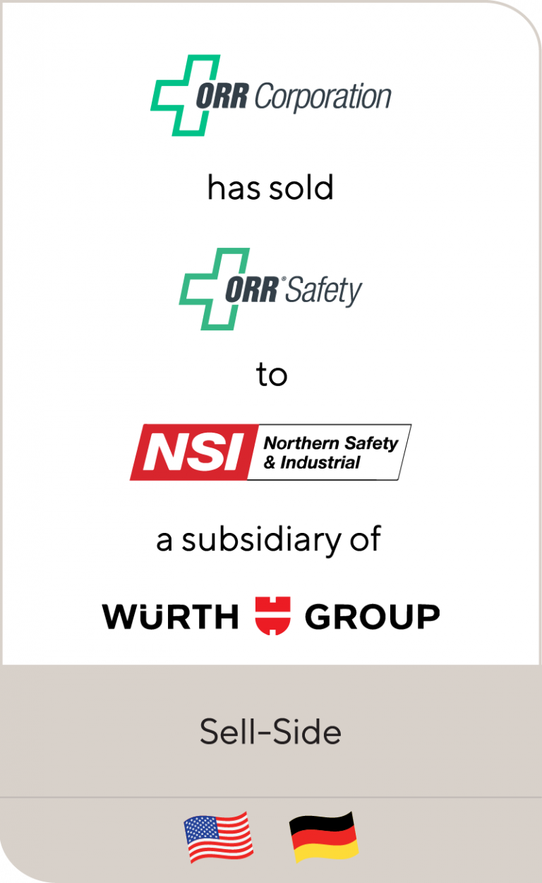 ORR Corporation has sold ORR Safety to Würth Industry North America ...