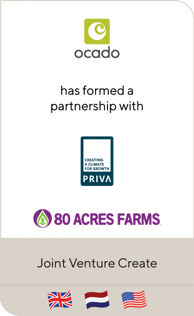 Ocado Group Plc has signed a MoU to form a partnership with 80 Acres Farms - Lincoln ...