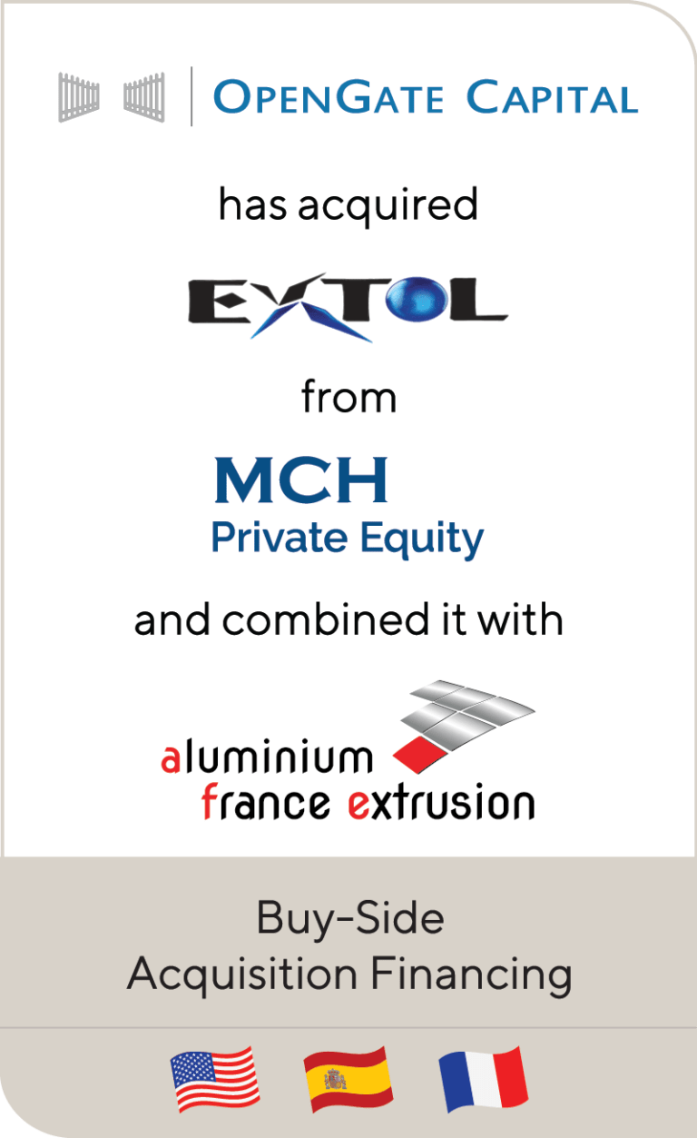 OpenGate Capital has acquired Extol from MCH Private Equity and ...