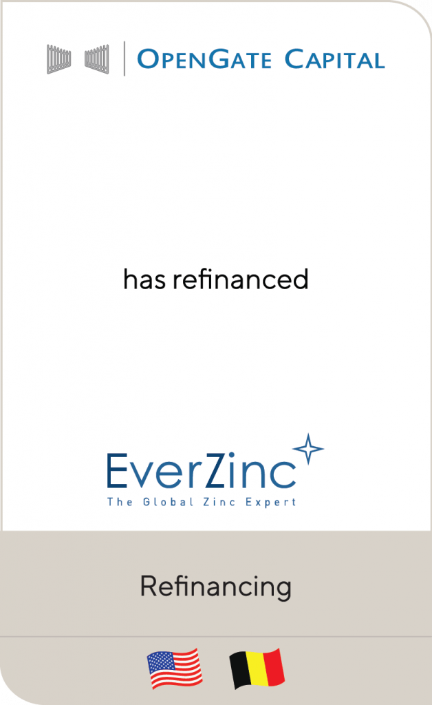 OpenGate Capital has refinanced EverZinc, a global leading zinc ...