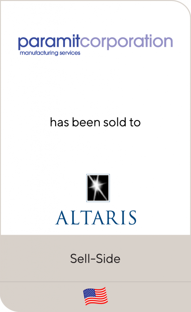 Paramit Corporation has been sold to Altaris Capital Partners - Lincoln ...