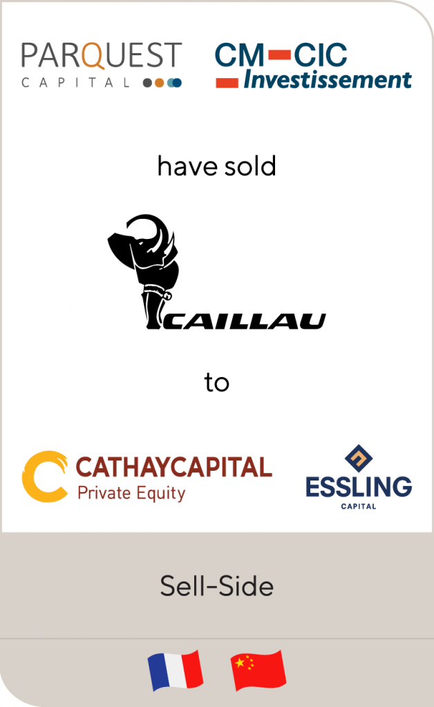 Parquest and CM-CIC Investissement have sold Caillau to Cathay Capital ...