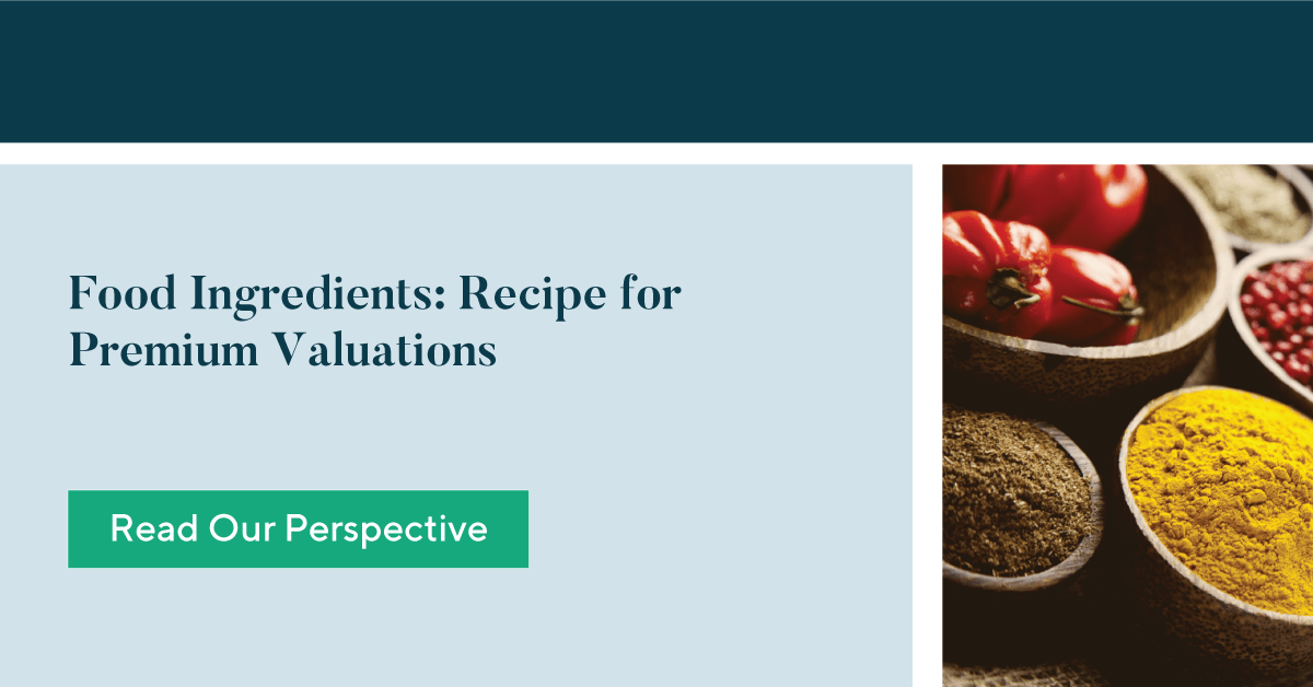 Food Ingredients: Recipe for Premium Valuations - Lincoln International LLC