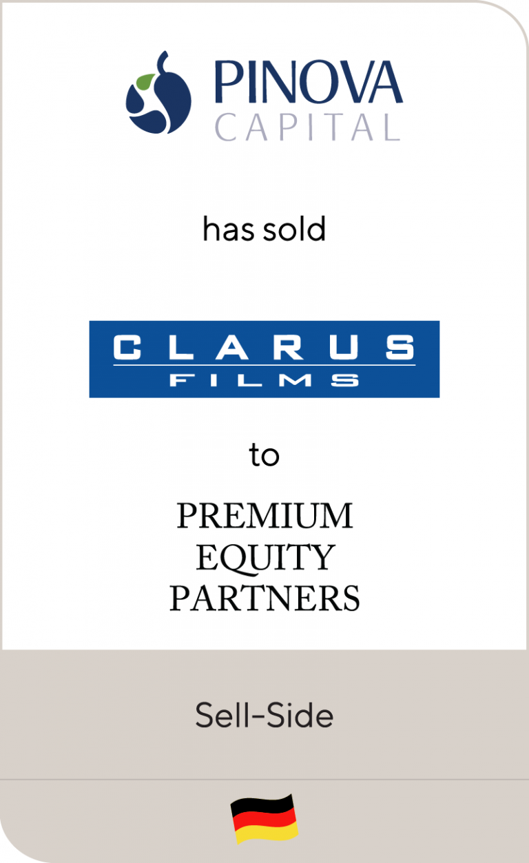 PINOVA Capital has sold CLARUS Films Group to PREMIUM Equity Partners ...