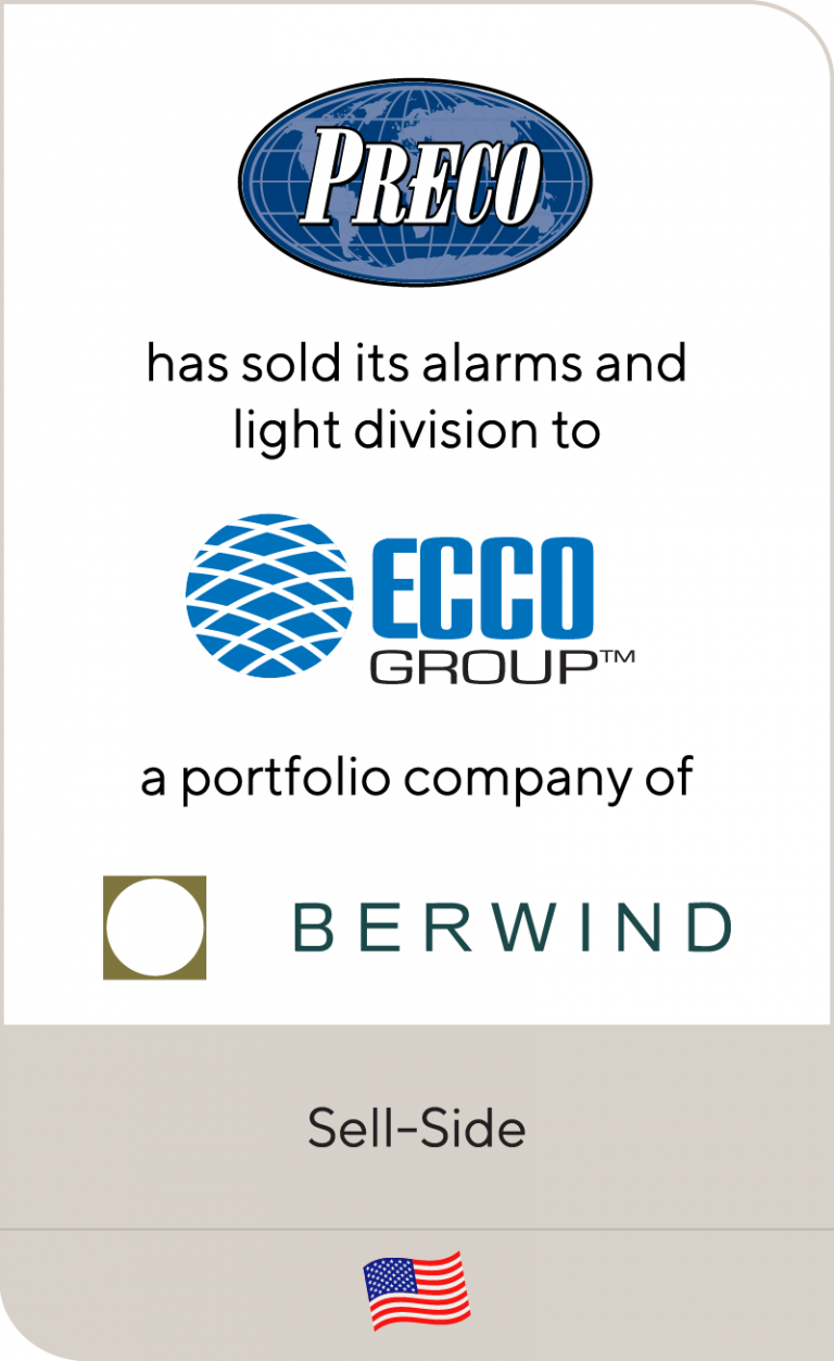 Preco has sold its alarms and light division to ECCO Group, a portfolio ...